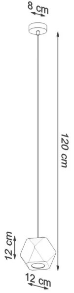 Sollux SL.1011 - Lustr na lanku WOODY 1xGU10/40W/230V