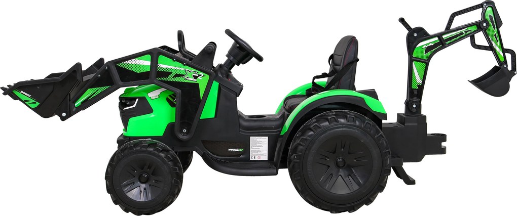 Ramiz Traktor s přívěsem 720-T zelený