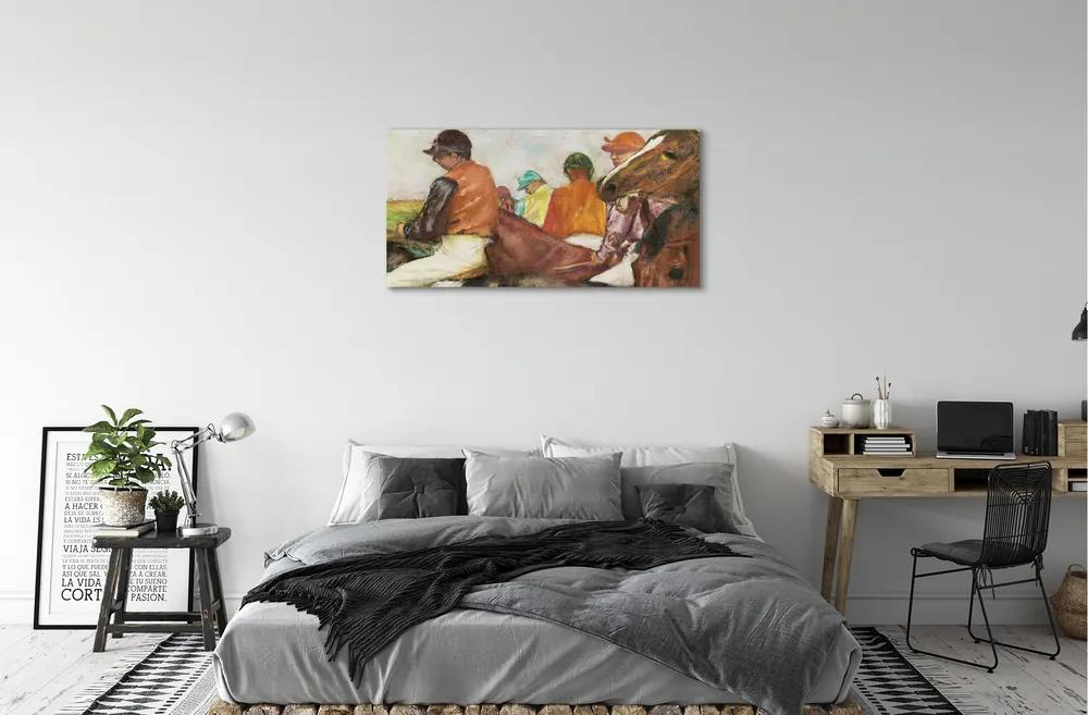 Obrazy na plátně Rider dostih 120x60 cm