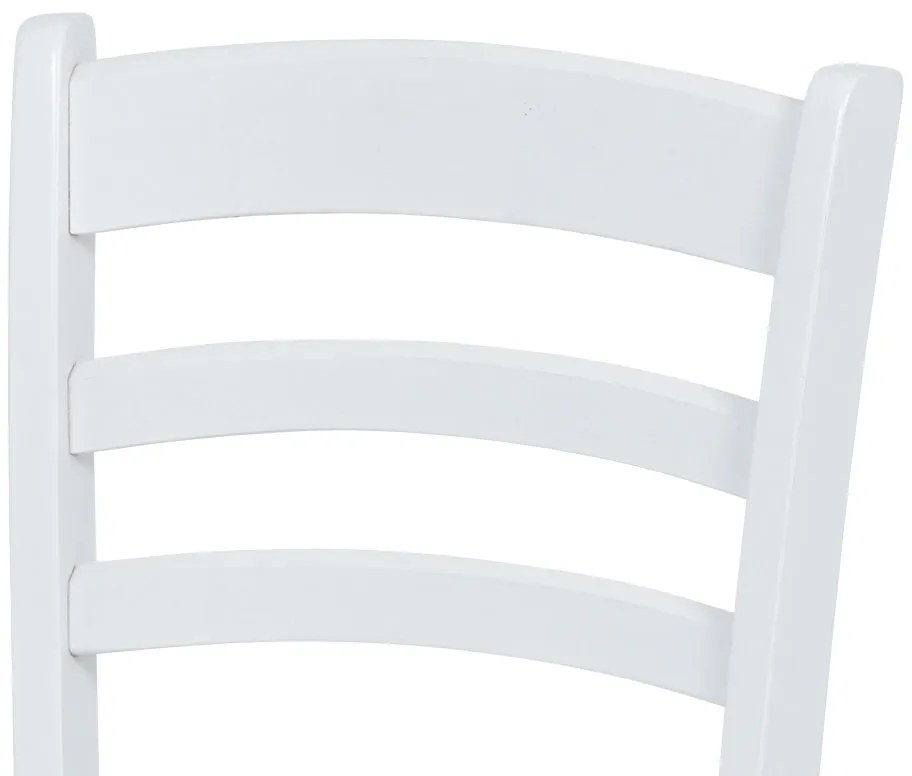 Autronic Jídelní židle celodřevěná, bílá