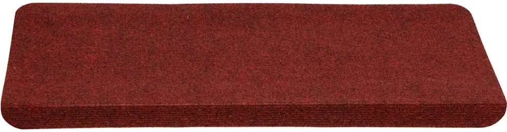 Samolepicí podložky na schody 30 ks Červená 65x22,5x3,5 cm 3365915