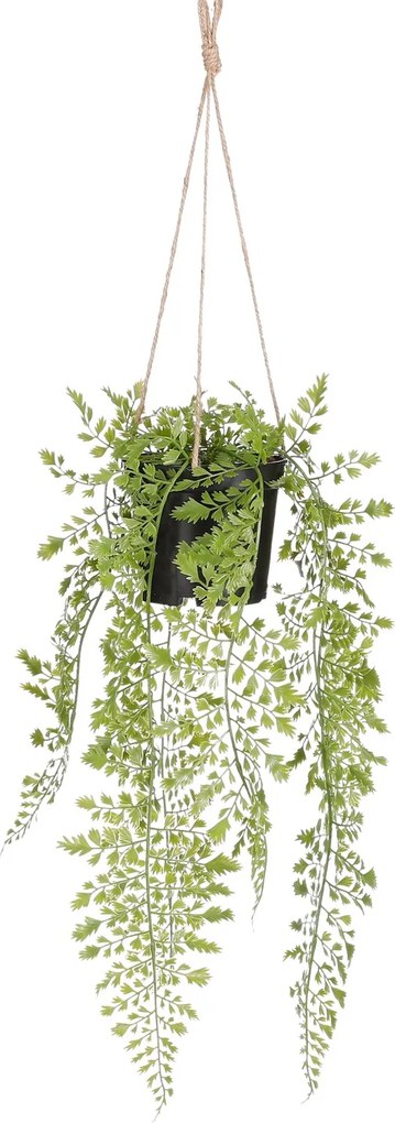 Mica Decorations Umělá rostlina Adiantum v květináči, zelená, 47 x 20 cm