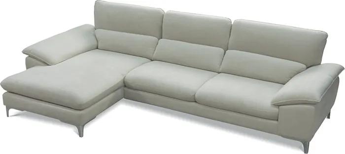 Pregio Italia sofa&relax Moderní rohová sedací souprava TOUCH Provedení: 3 místná + lehátko, Vzorník látek: tekno fibra 27 water