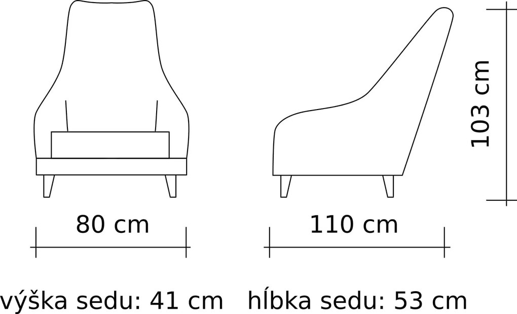 MELLI Designové křeslo TEO