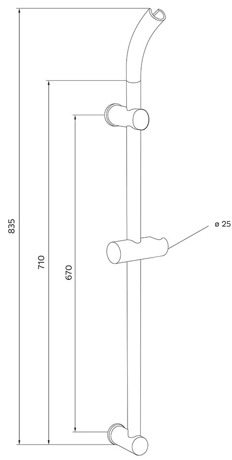 Mereo sprchová sada s termostatickou baterií mosaz chrom BTS01N