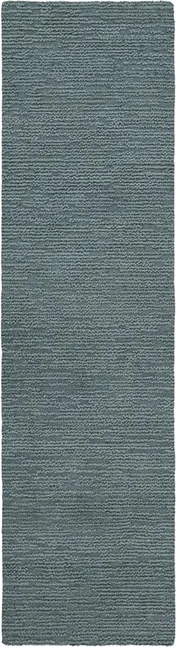 Šedomodrý ručně tkaný vlněný běhoun 80x230 cm Harris Boucle – Flair Rugs