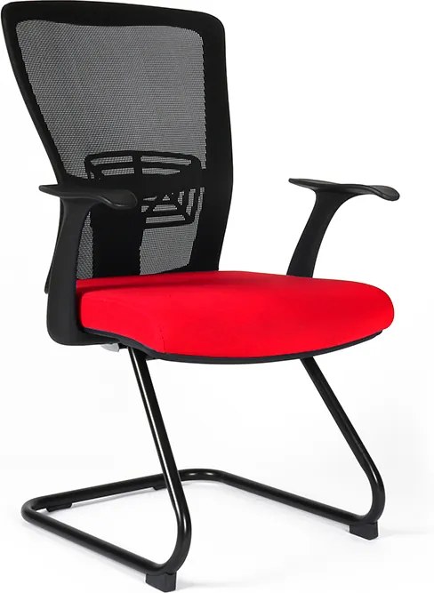 Jednací židle THEMIS MEETING - TD-14, červená