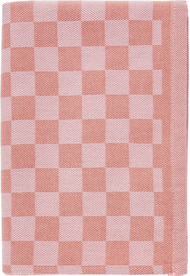 CHECKER STYLE Utěrka - tm. oranžová