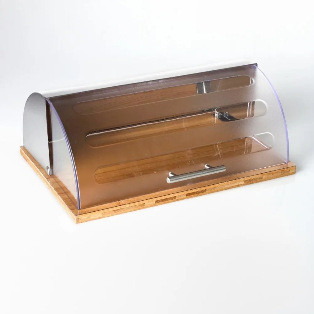 Chlebník s transparentním víkem, 40 x 29 x 16 cm