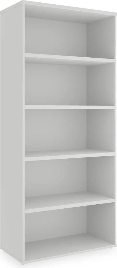 Vysoká skříň SimpleOffice 80 x 40 x 180 cm, bílá