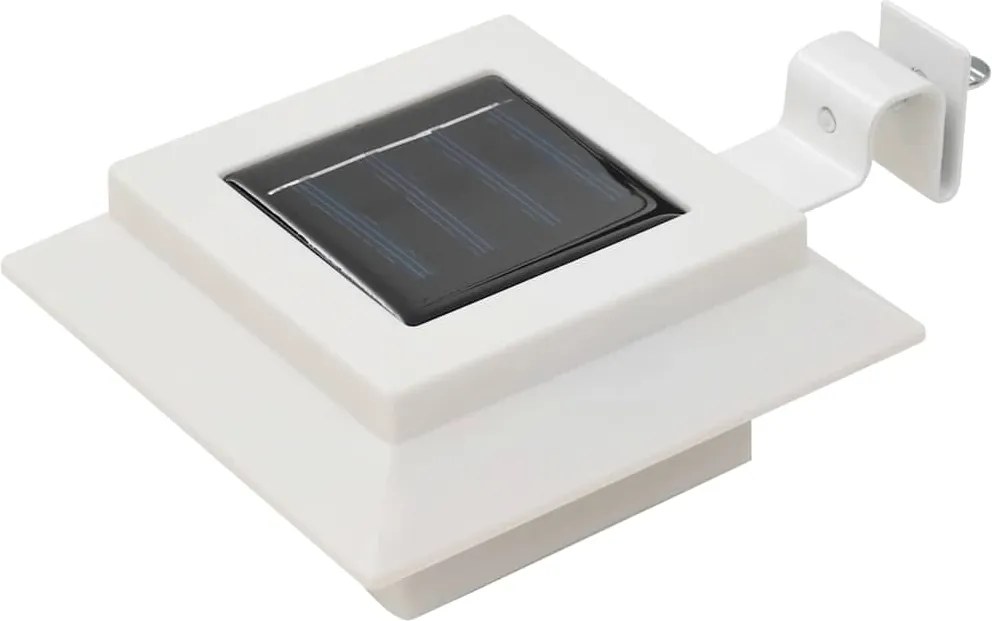 Zahradní solární lampy 12 ks LED čtvercové 12 cm bílé 277137