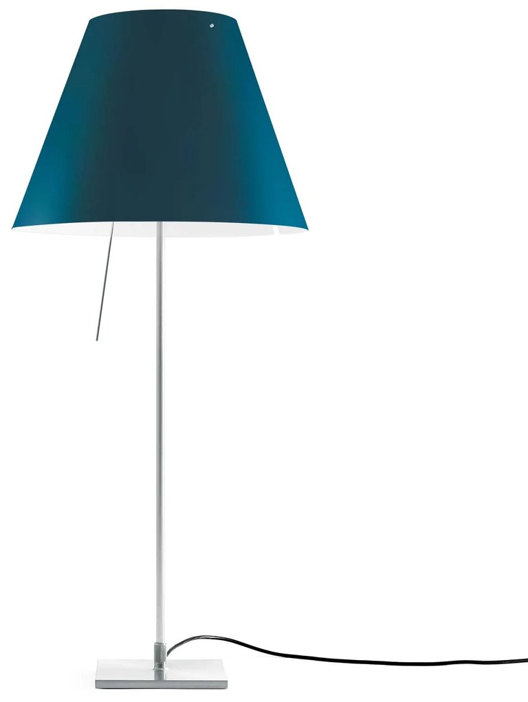 Luceplan Costanza stolní lampa D13if hliník/modrá