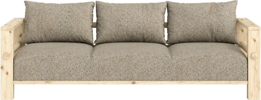 Šedá pohovka 225 cm Bare – Karup