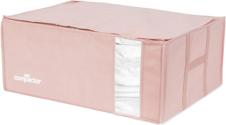Růžový úložný box na oblečení Compactor XXL Pink Edition 3D Vacuum Bag, 210  l | BIANO