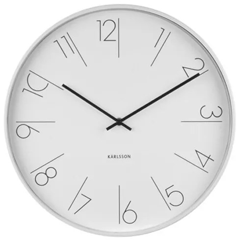 Designové nástěnné hodiny 5607WH 40 cm