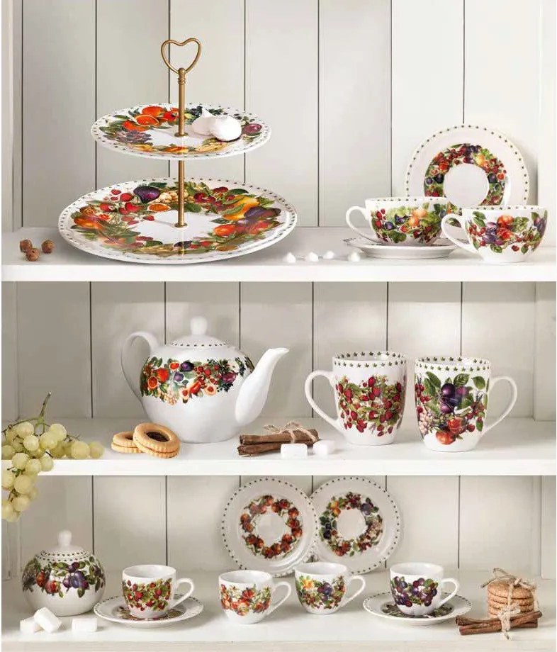 Bílá konvice na čaj z kostního porcelánu Le Primizie – Brandani