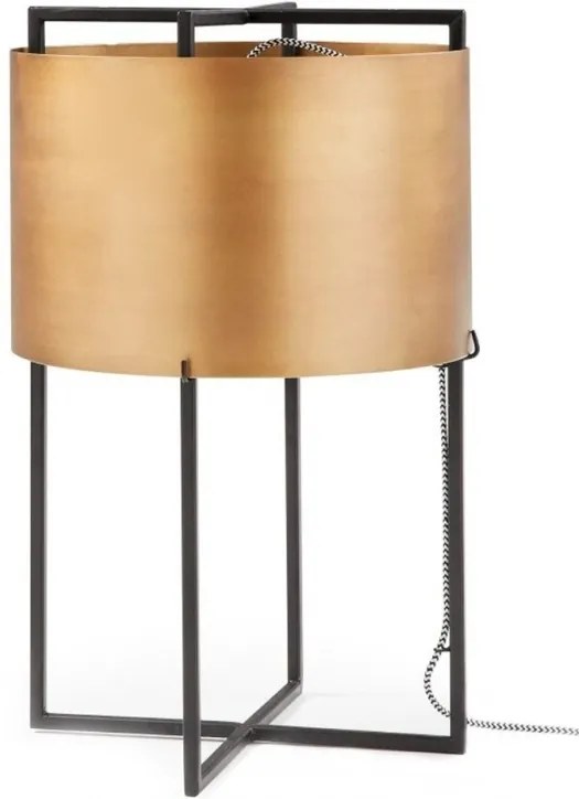 Stolní lampa LaForma Kelley, mosazná