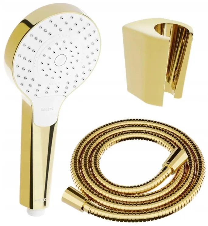 Mexen příslušenství - ruční sprchový set Oval R-05, 3-funkce, zlatá, 785056052-50
