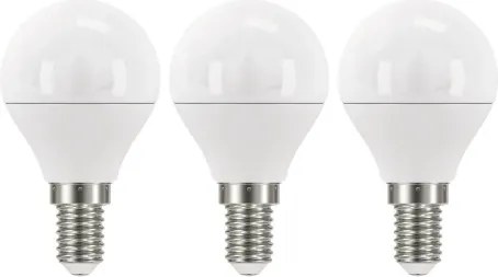 LED žárovka (3 ks) Classic mini globe, E14, 5 W, 470 lm