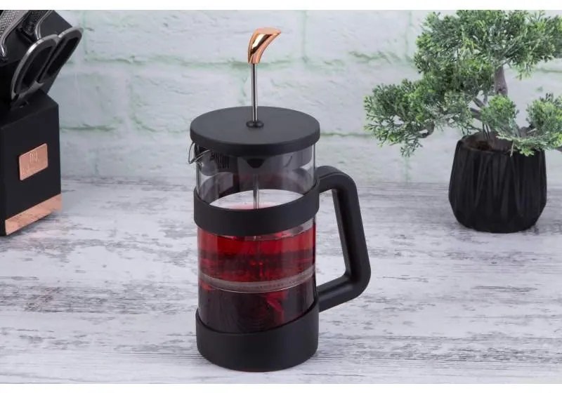 BERLINGERHAUS Konvice na čaj a kávu French Press 1000 ml Black Rose Collection BH-7616