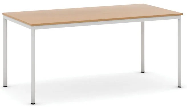 Jídelní stůl, 160x80 cm, šedá podnož, buk