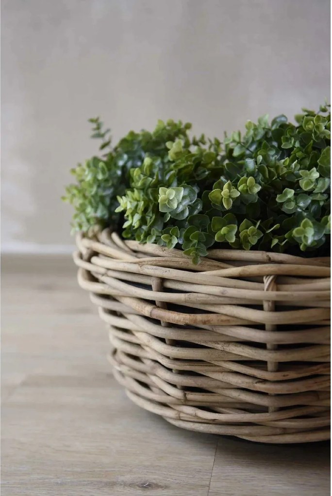Přírodní květináč na rostliny BOJO, ratan, průměr 56 cm, natur
