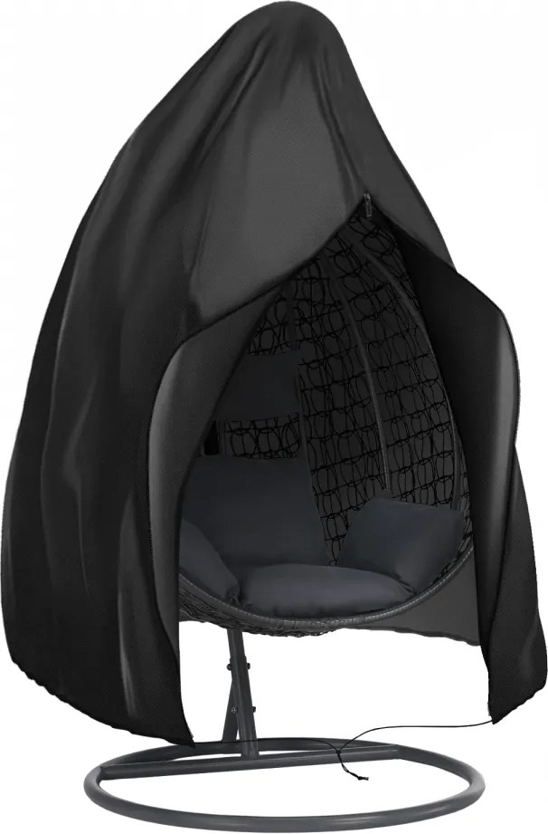 Ochranný obal na závěsné křeslo, černá, KRYTO TYP 1
