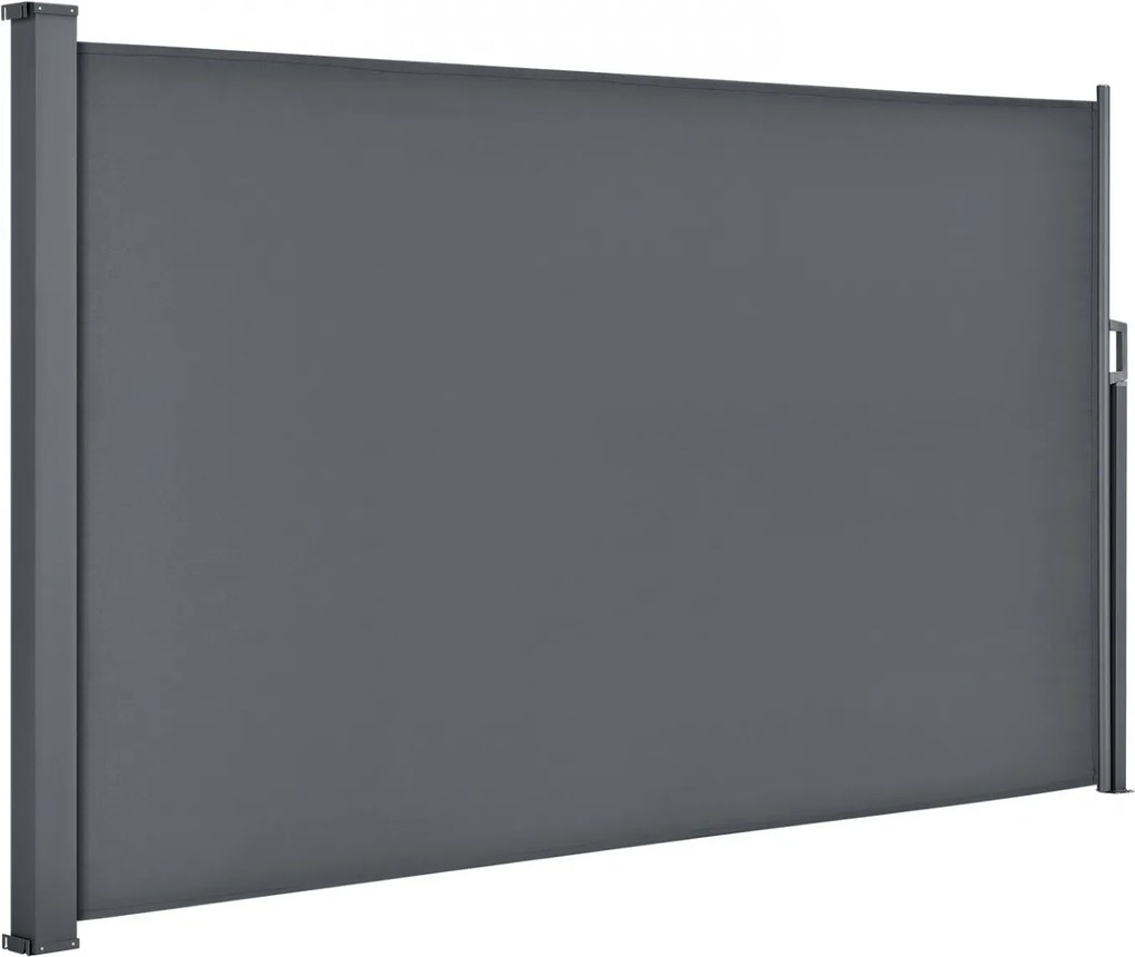 Goleto Venkovní boční markýza na zastínění terasy 200 x 300 cm | tmavě šedá