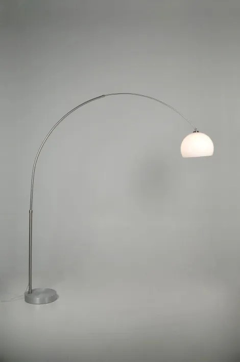 Stojací designová oblouková lampa Cannes Crema Plus