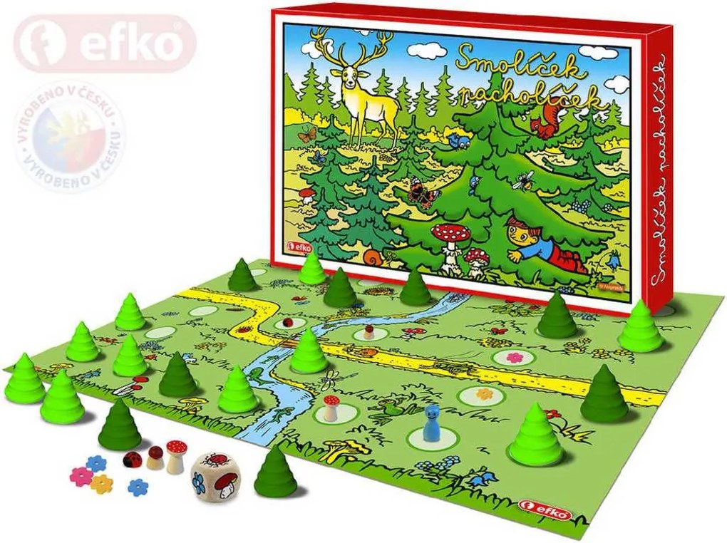 EFKO Hra Smolíček Pacholíček retro edice dřevěné figurky *SPOLEČENSKÉ HRY* ef86842
