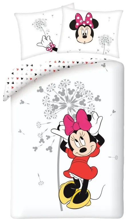 HALANTEX Povlečení Minnie pampeliška Bavlna, 140/200, 70/90 cm