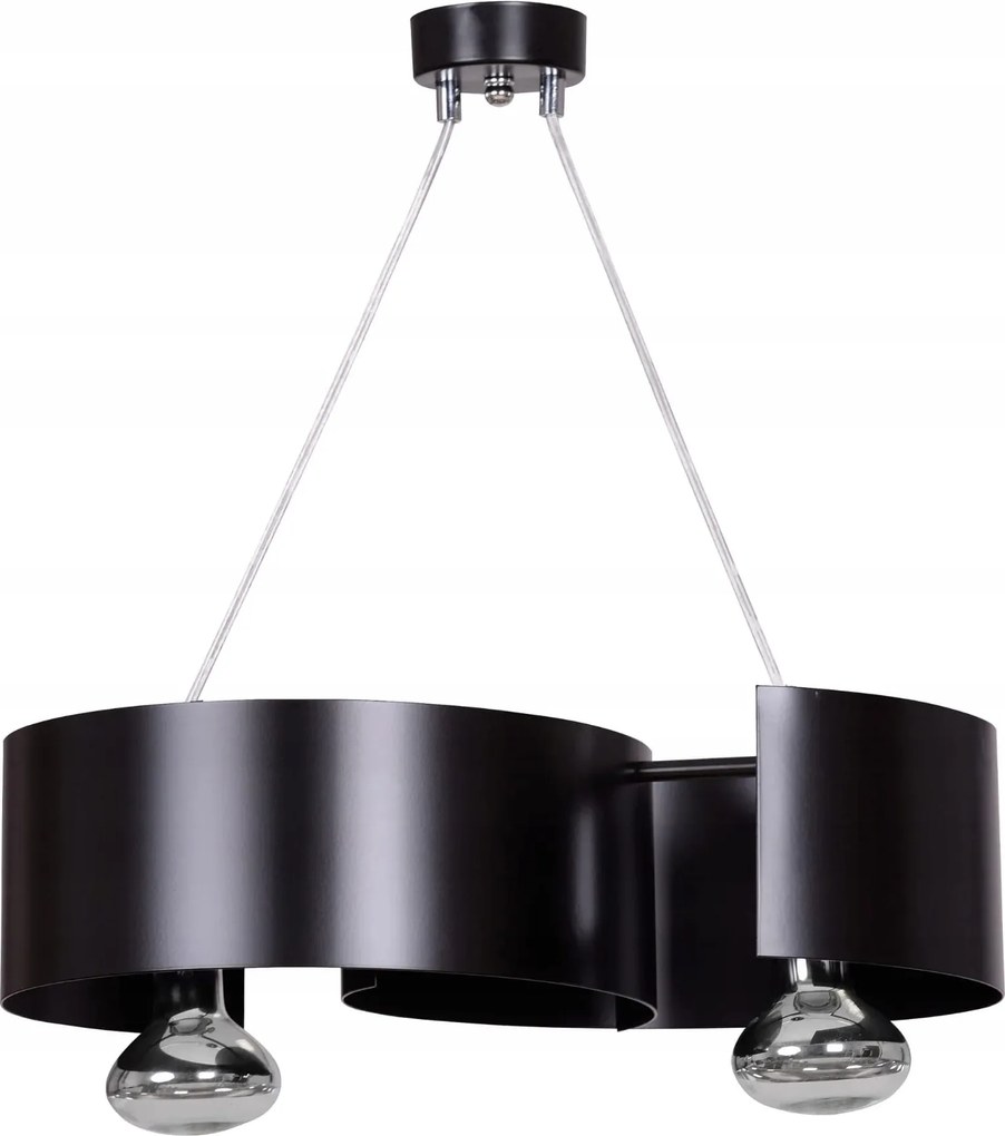 Závěsná Lampa Emibig 2xE27 60W Vixon 2 Black 284/2