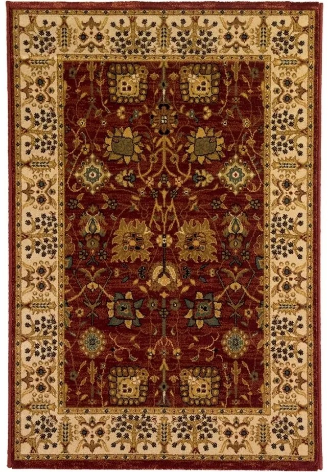 ORIENTAL WEAVERS Kusový koberec PRAGUE 636/IB2R BARVA: Červená, ROZMĚR: 100x150 cm