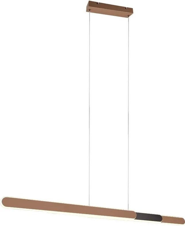 Trio Leuchten HELIOS LED stropní svítidlo coffee, 5800 lm, 48 W