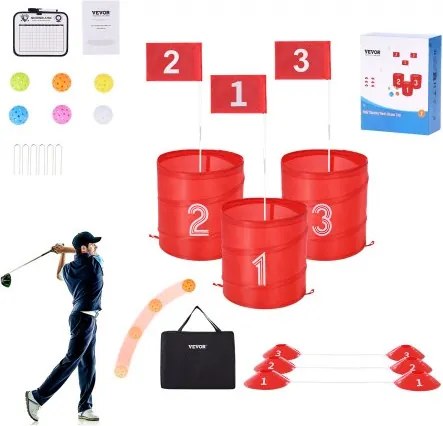 Backyard Golf Game 3jamková přenosná kyblíková golfová hra pro děti a dospělé