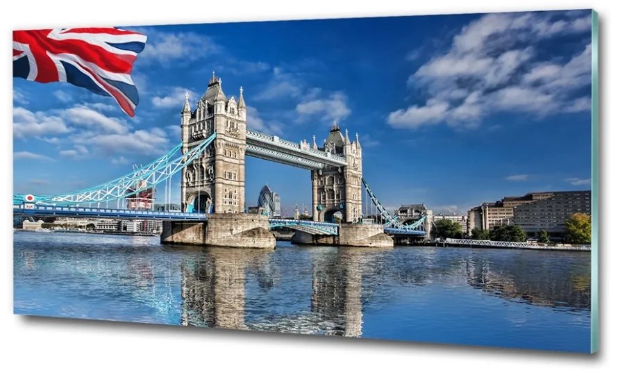 Wallmuralia Foto obraz skleněný horizontální Tower bridge Londýn 100x50