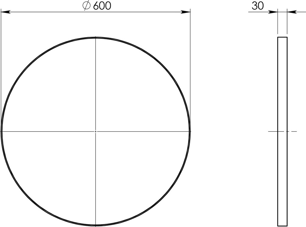 Gedy Gedy, Zrcadlo kulaté v plastovém rámu ø 60 cm, bílá, 600002