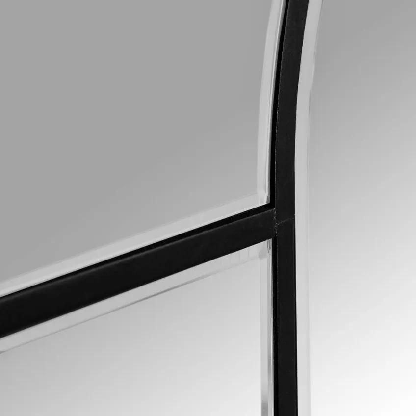 OnaDnes -20% Černé kovové nástěnné zrcadlo Kave Home Nediva 88 x 165 cm