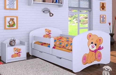 MAXMAX Dětská postel se šuplíkem 140x70cm MÉĎA