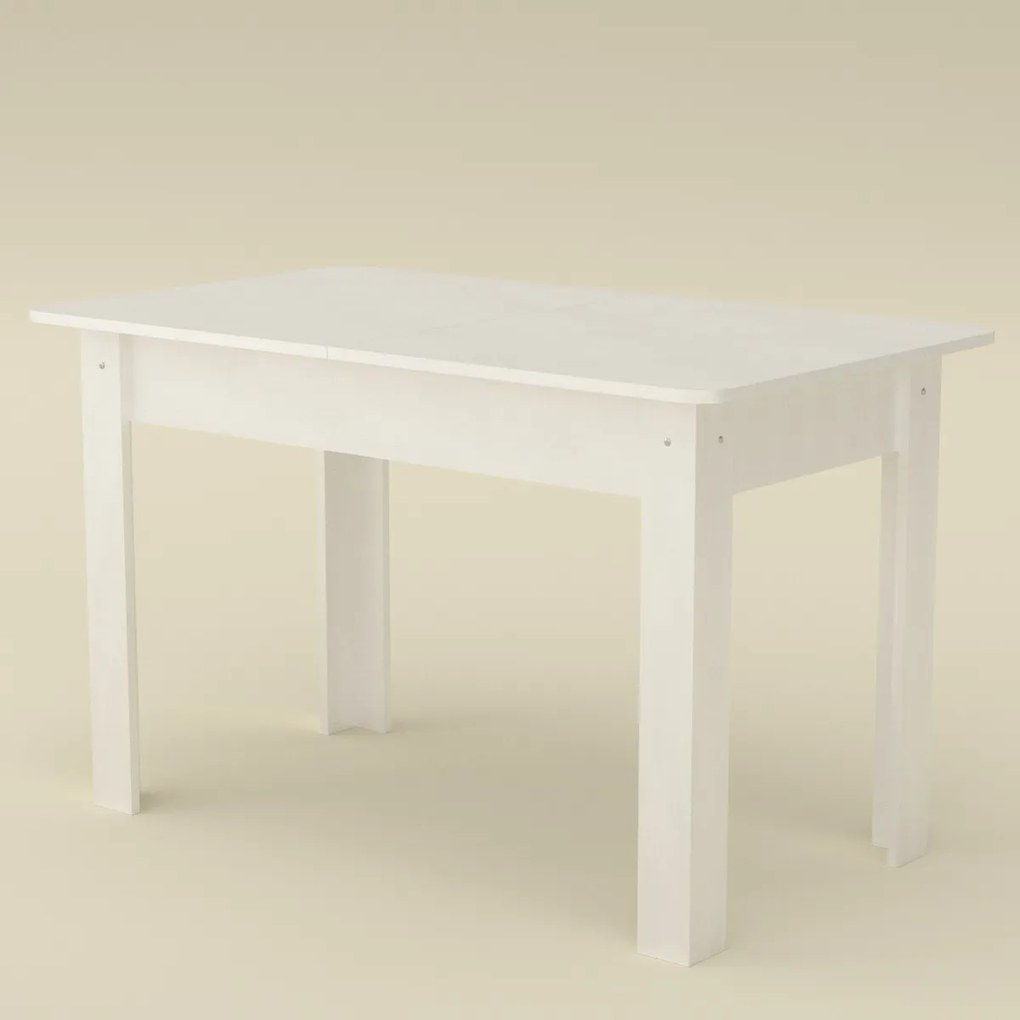 Jídelní stůl KS 5  ROZKLÁDACÍ Barva: Bílá