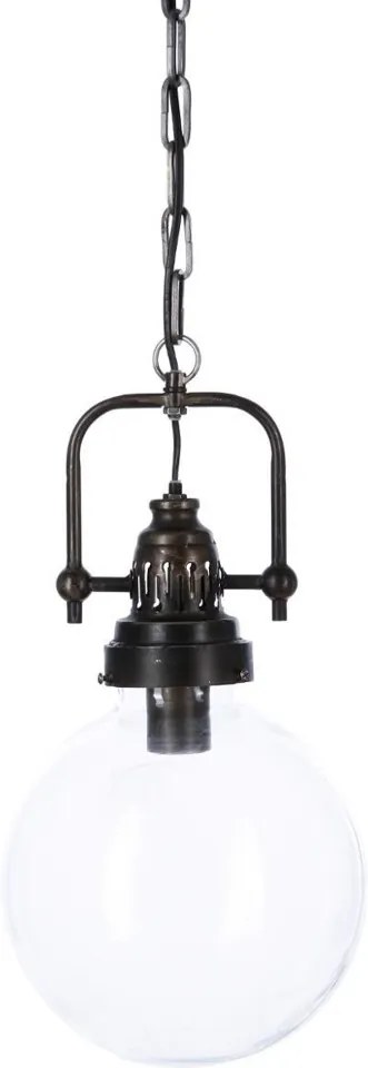 Stropní svítidlo, lampa, kovové svítidlo, svítidlo s skleněným odstínem,  Ø 25 cm