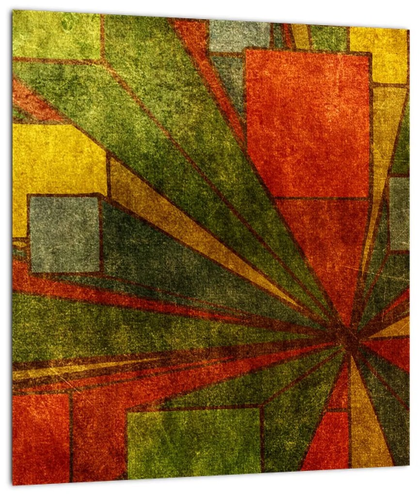 Obraz geometrické abstrakce (30x30 cm)