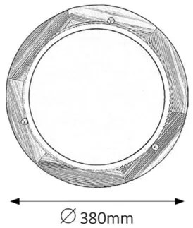 Ufo | Kulaté stropní i nástěnné světlo | E27 - r-5421