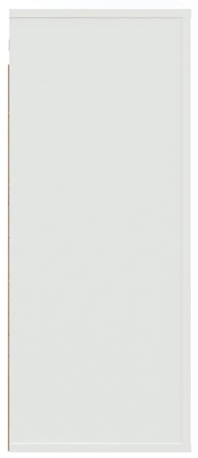 Nástěnná skříňka bílá 80x33x80 cm kompozitní dřevo - Default Title