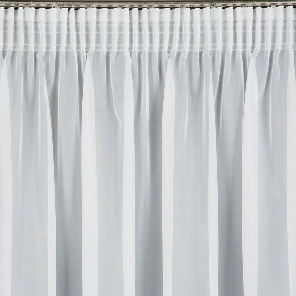 ZÁCLONA NA PÁSCE LUCY 400X150 CM BÍLÁ