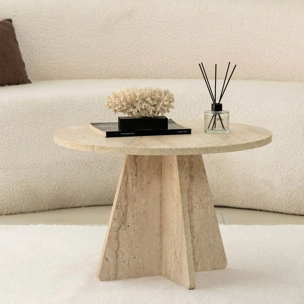Konferenční stolek Mushroom Travertine
