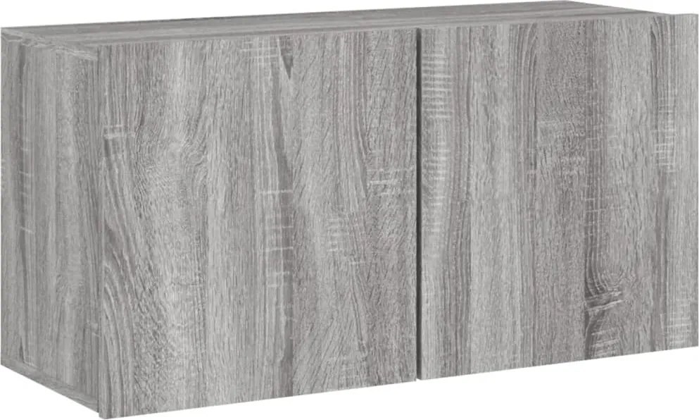 vidaXL 5dílná obývací stěna kompozitní dřevo [3216523] Barva: Betonová šedá