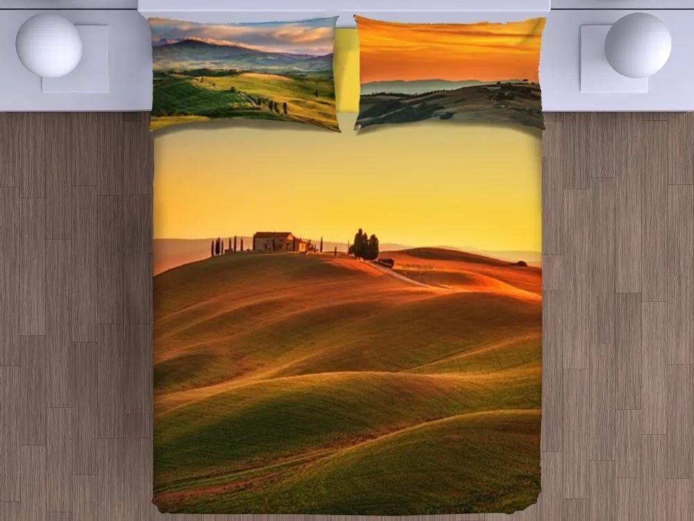 Gipetex Natural Dream 3D italské povlečení 100% bavlna Tuscany - 140x200 / 70x90 cm