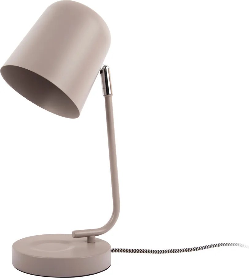 Kovová stolní lampa ENCANTAR, výška 38,5 cm, šedá