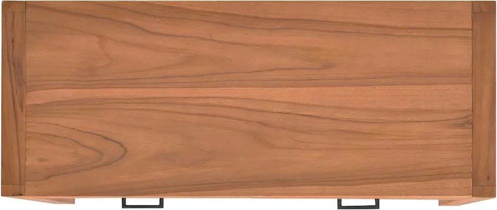 TV stolek 100 x 40 x 45 cm teakové dřevo 325272